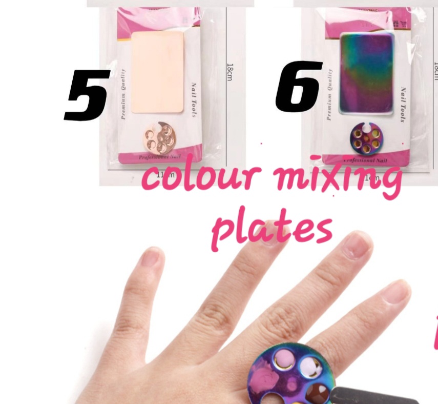 Colour Mixing Plates – Ur Nail Shop – Nail Product Supplies in Port ...